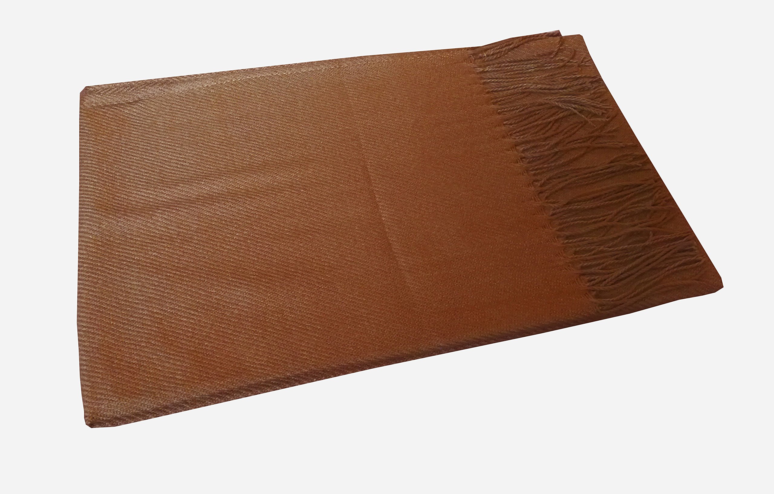 Wander Agio Womens Warm Cashmere Scarf Large Couples Scarves Wool Pure Caramel Camel
