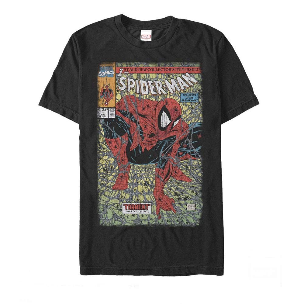 Men's Marvel Spider-Man Legend of Arachknight T-Shirt - Black - X Large