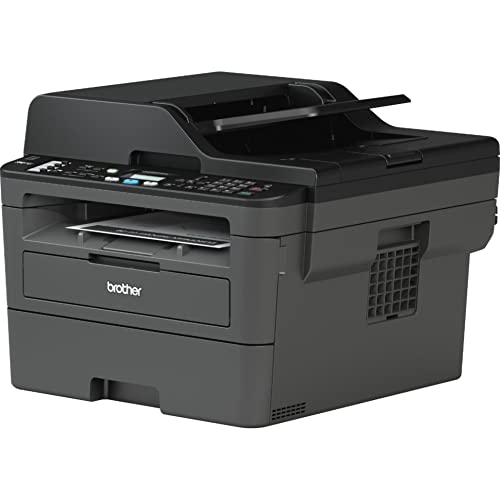 Brother MFC-L2710DW All-in-One Wireless Monochrome Laser Printer for Home Office, Black - Print Copy Scan Fax - 32 ppm, 2400 x 600 dpi, 50-Sheet ADF, Auto Duplex Printing, Voice Activated, Ethernet