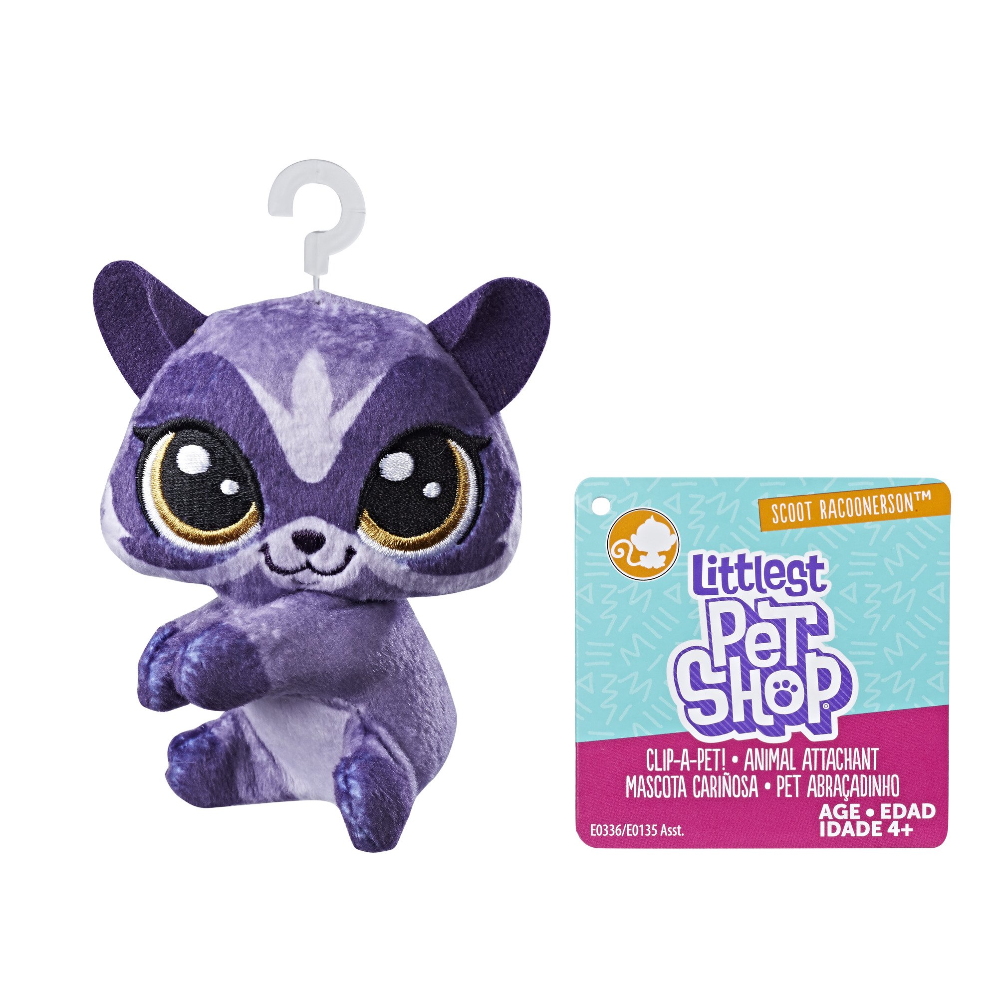 Littlest Pet Shop Clip-a-Pet Scoot Racoonerson