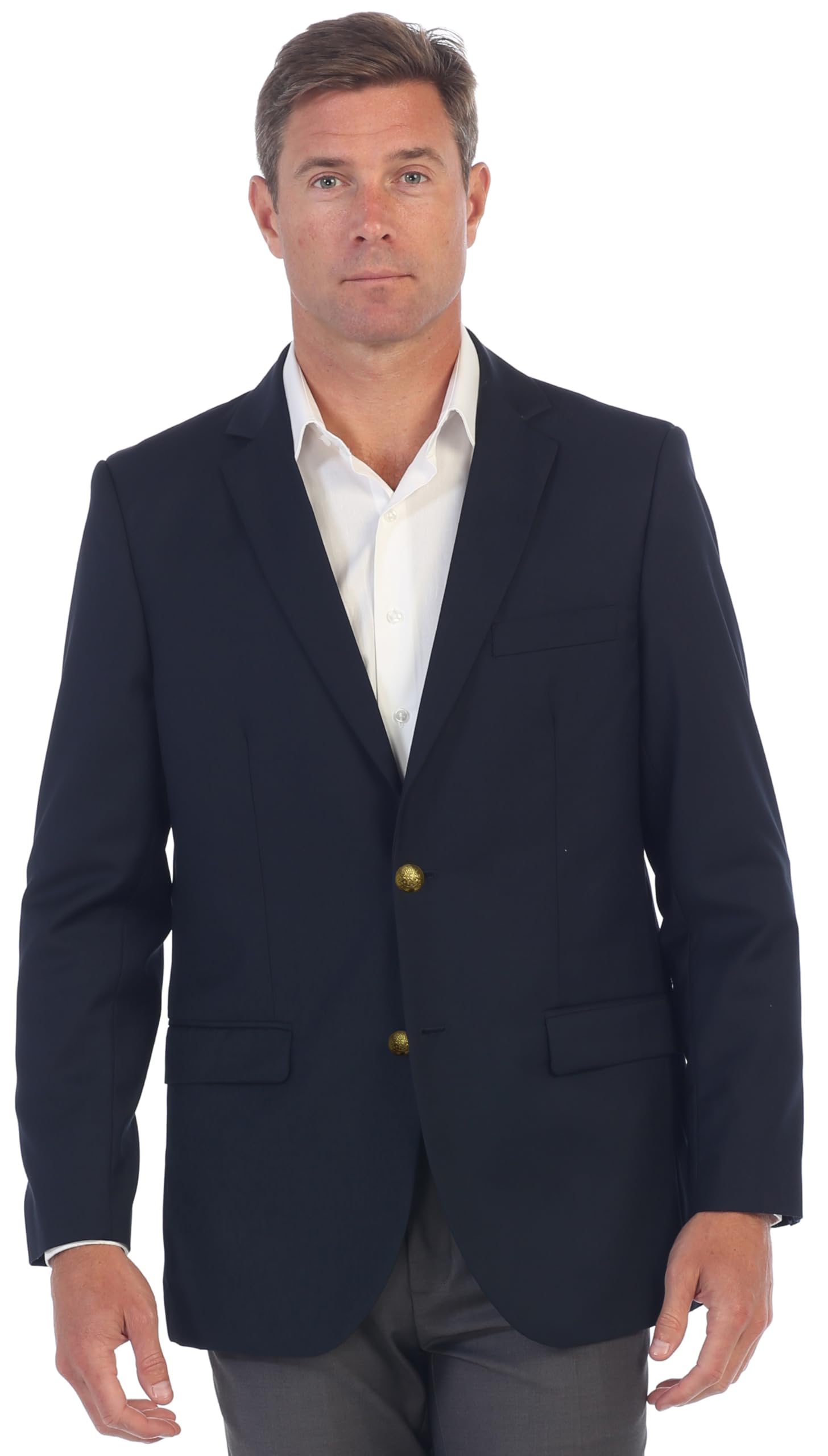 Gioberti Mens Formal Navy Blazer Jacket, Size 38 Regular
