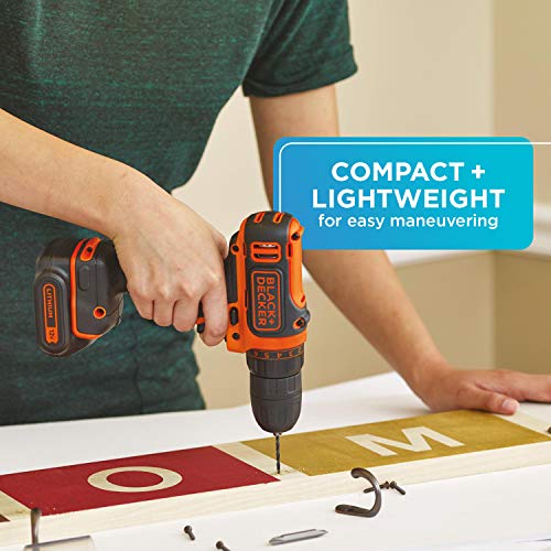 BLACK+DECKER 12V MAX Cordless Drill/Driver (BDCDD12C)