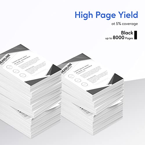 TN850 Toner Cartridge High Yield Compatible for Brother TN-880 TN-850 TN-820 Work with Brother HL-L6200DWT L6200DW MFC-L5900DW HL-L5200DWT L5200DW L5100DN MFC-L5800DW L5700DW L6700DW L6800DW (2 Pack)