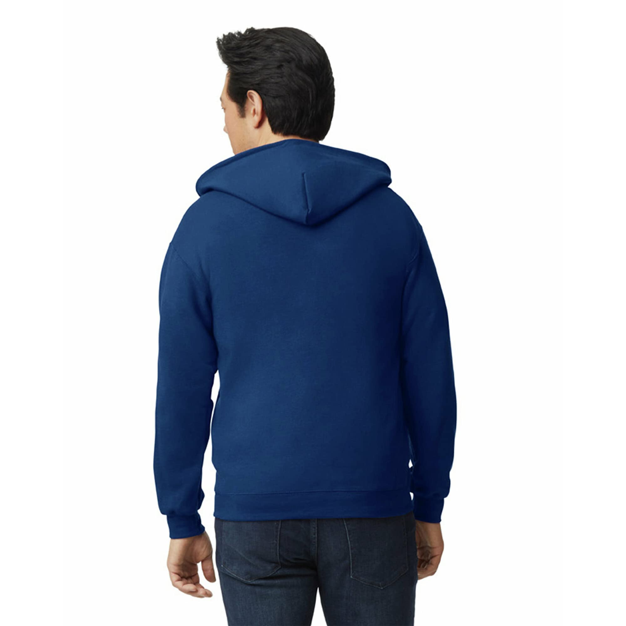 UGP Campus Apparel Gildan mens Fleece Zip Hooded Sweatshirt, Style G18600 Shirt, Navy, X-Large US