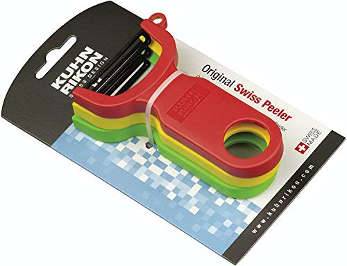 Kuhn Rikon Original Swiss Peeler 3-Pack Red/Green/Yellow