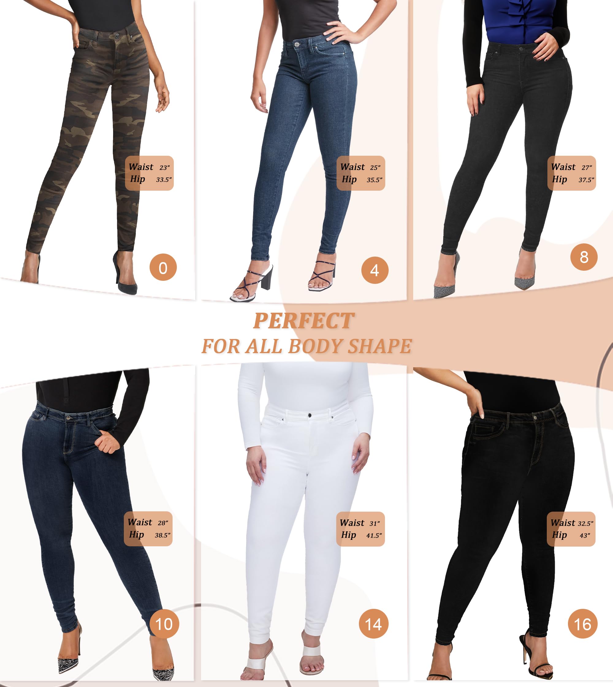Lexi Women's Super Stretch Soft Skinny Denim Jeans XPS22880SK Indigo 14