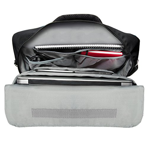 Black 15 16-inch Convertible Laptop Backpack Messenger Bag Compatible with Lenovo ThinkPad, IdeaPad, Yoga, Legion, ChromeBook