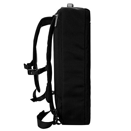 Black 15 16-inch Convertible Laptop Backpack Messenger Bag Compatible with Lenovo ThinkPad, IdeaPad, Yoga, Legion, ChromeBook