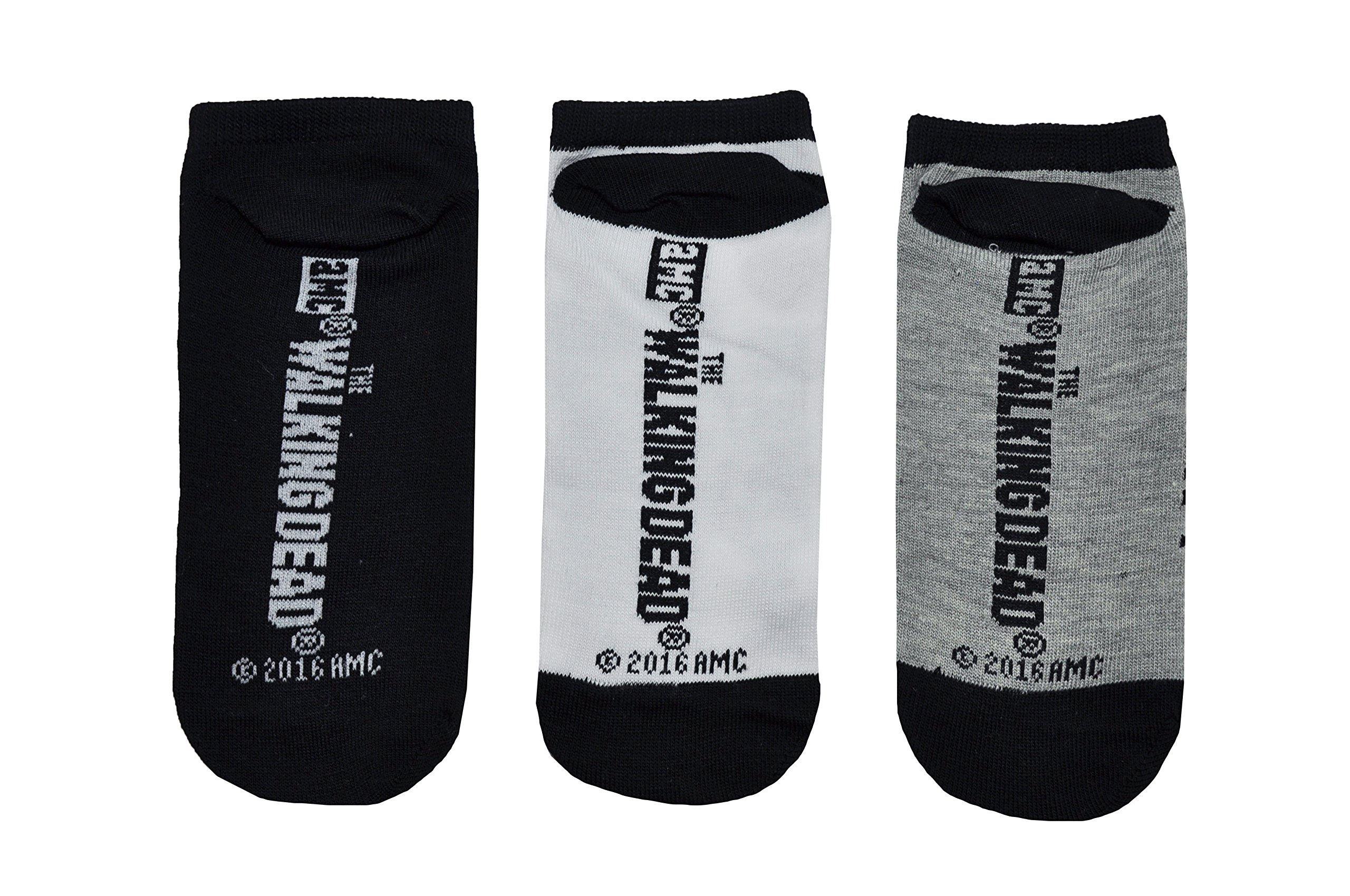 The Walking Dead Lowcut Socks (3 Pair) - Daryl Dixon - Fits Ladies Shoe Size: 4-10