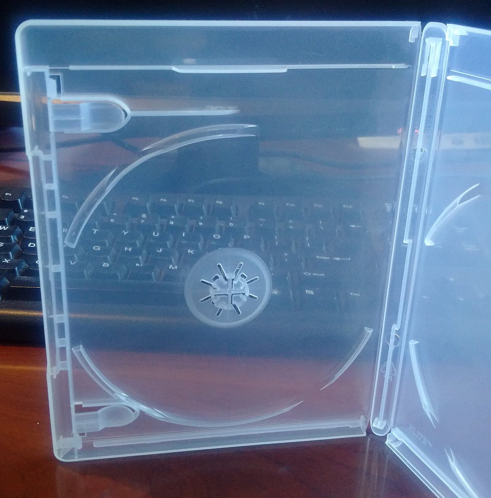 Viva Elite New 5 Clear Blu-Ray Double Case Box 12.5 mm Standard Size WITH Logo Hold 2 Discs