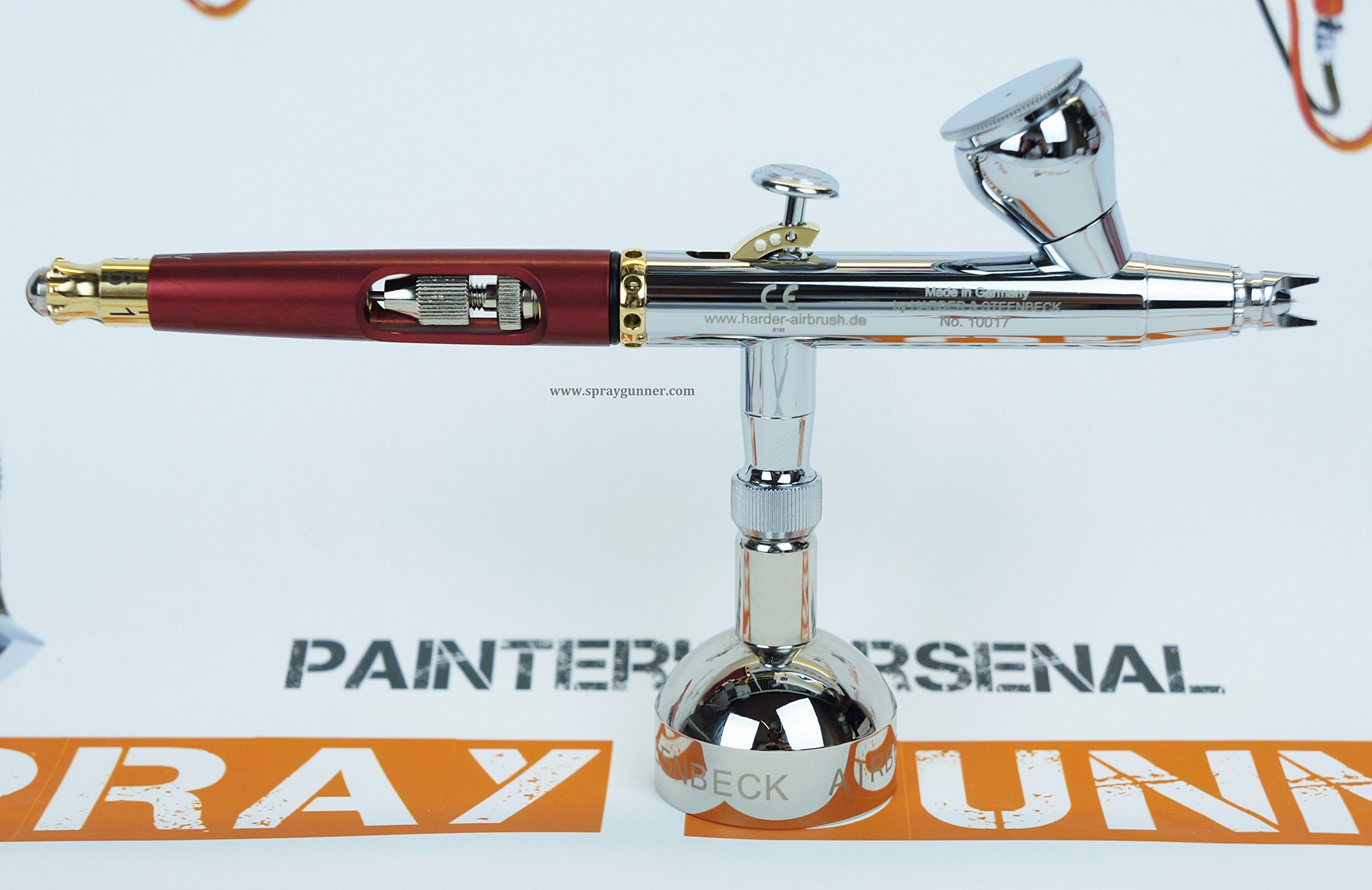 Harder & Steenbeck Infinity CR Plus 2in1 Airbrush 0.15 + 0.2mm Nozzle Sets. Special by SprayGunner