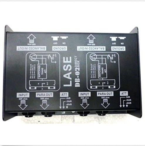 LASE DB-02 - Professional Dual Channel Passive Direct Box.