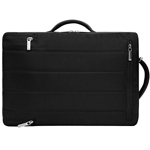 Black 15 16-inch Convertible Laptop Backpack Messenger Bag Compatible with Lenovo ThinkPad, IdeaPad, Yoga, Legion, ChromeBook