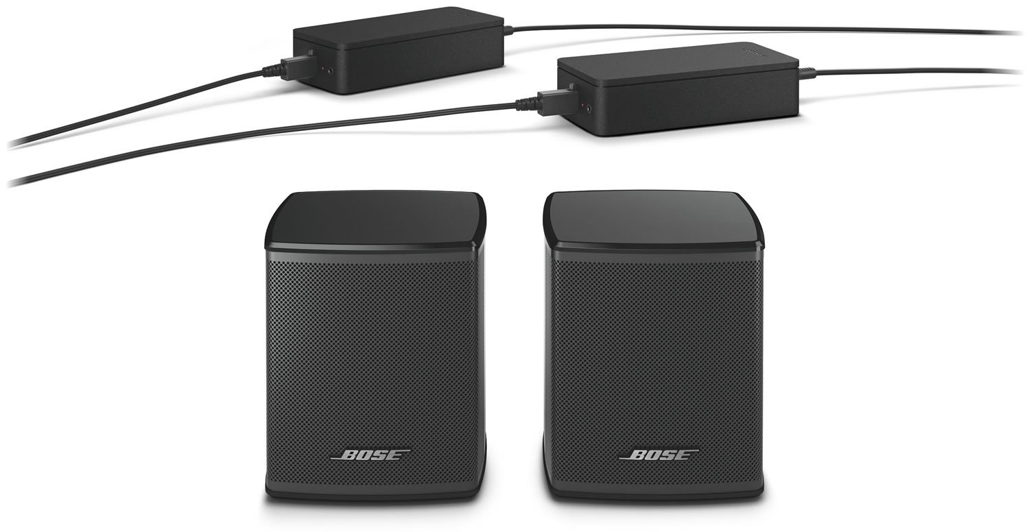 Bose 768973-1110 Virtually Invisible 300 Wireless Surround Speakers (Pair, Black)