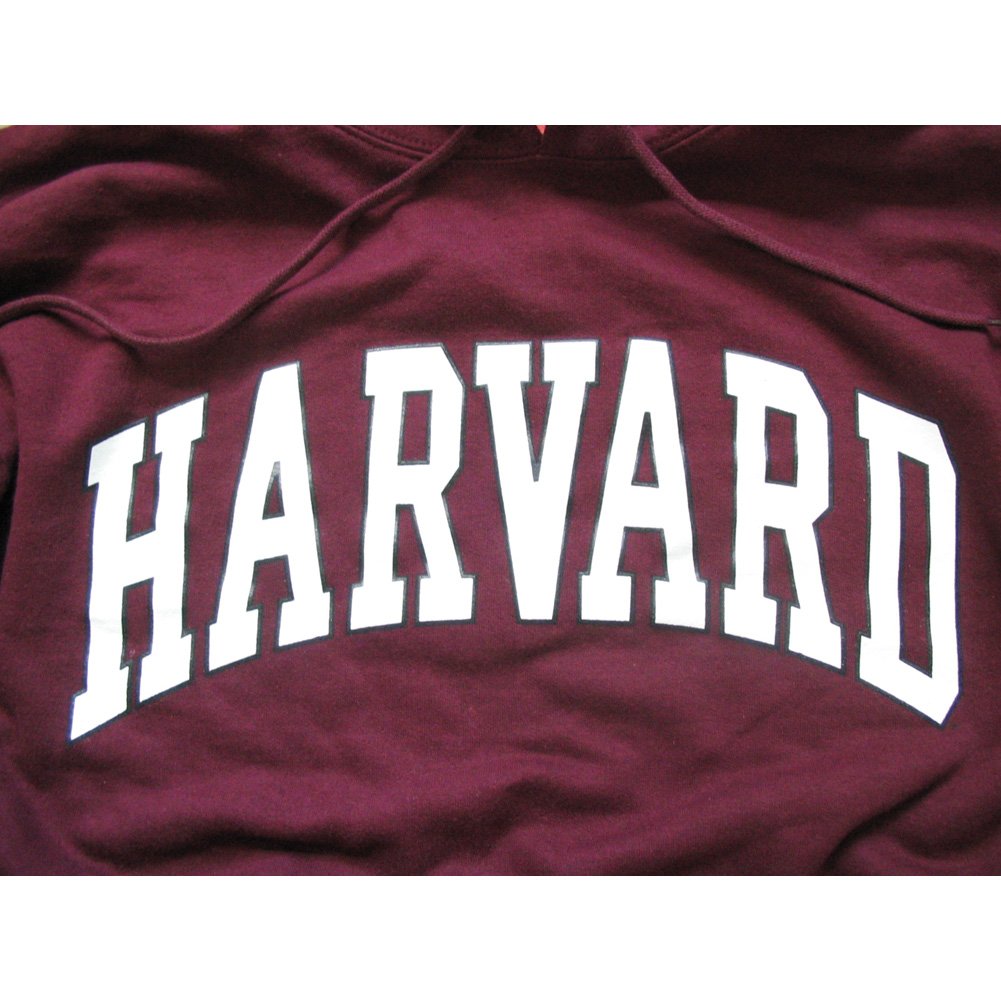 New York Fashion Police Harvard University Hoodie Sweatshirt Arched Block Maroon - XXL