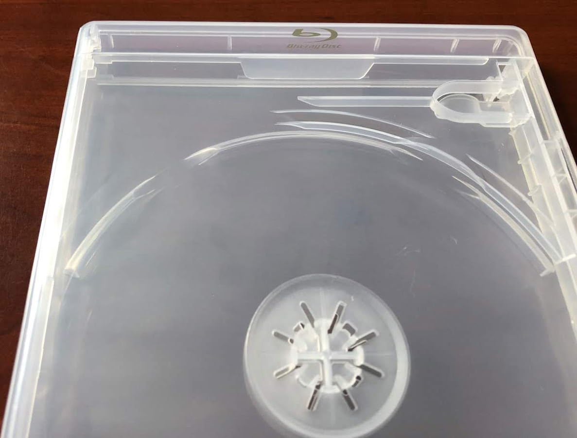 Viva Elite New 5 Clear Blu-Ray Double Case Box 12.5 mm Standard Size WITH Logo Hold 2 Discs