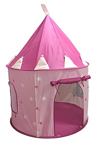 SueSport Girls Princess Castle Play Tent, Pink (SR401136-5B)