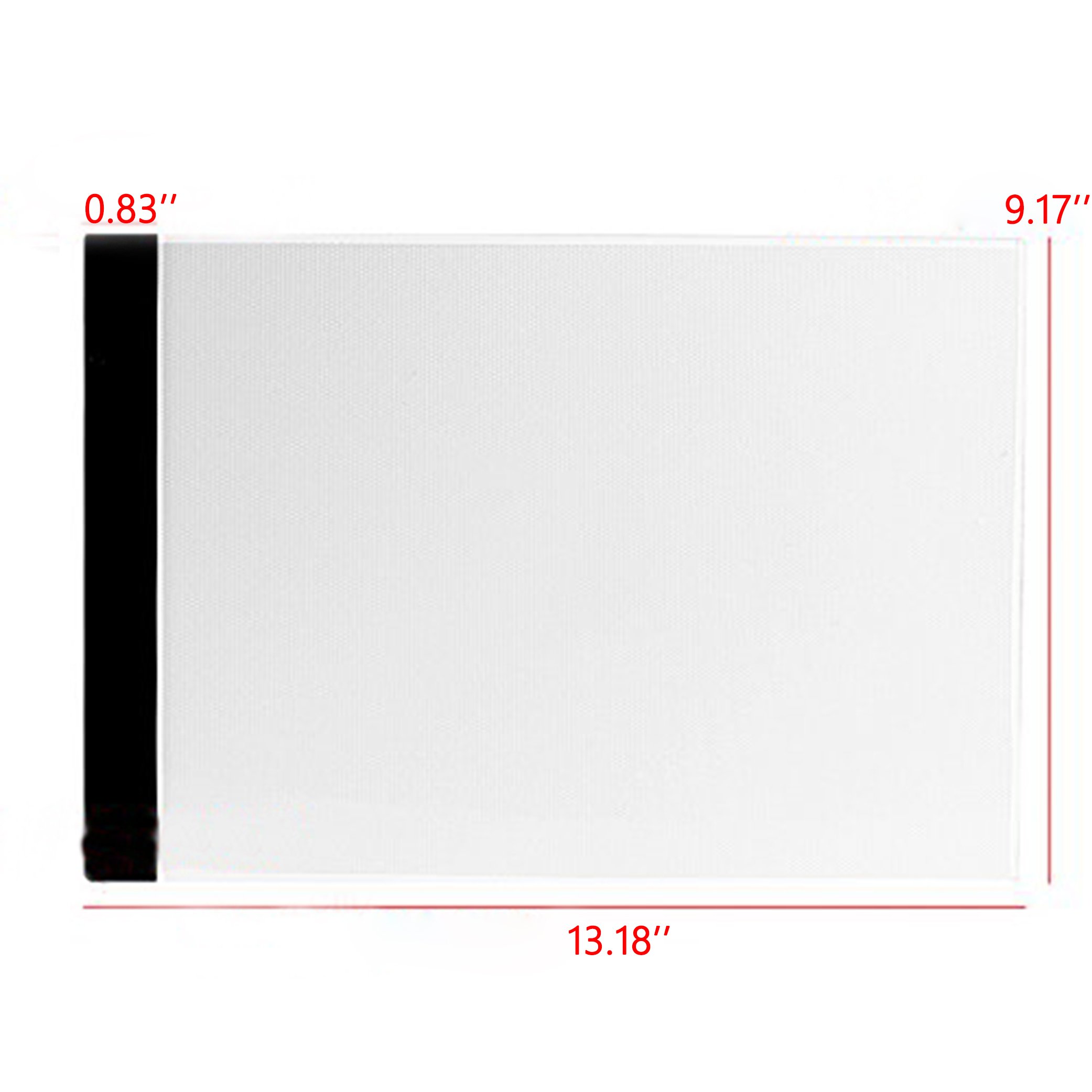 A4 Ultra-Thin Portable LED Light Box Tracer w 3 Level Brightness USB Power Cable Dimmable Brightness Artcraft Tracing Light Pad for Drawing, Sketching, Animation, 5D Diamond Painting (A4)
