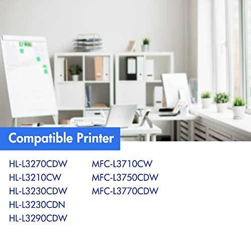 TN-227 High Yield Toner 4Pack: Compatible for Brother TN227 TN 227 TN-227BK/C/M/Y for HL-L3270CDW HL-L3210CW HL-L3230CDW HL-L3230CDN HL-L3290CDW MFC-L3710CW MFC-L3750CDW MFC-L3770CDW Printer