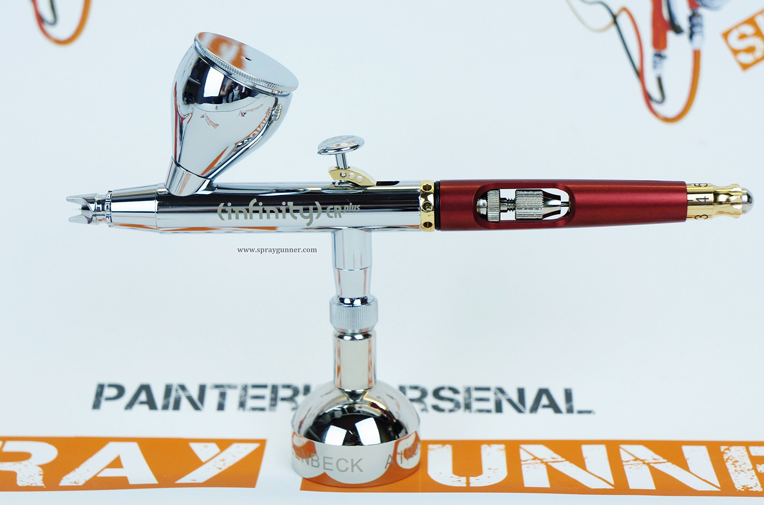 Harder & Steenbeck Infinity CR Plus 2in1 Airbrush 0.15 + 0.2mm Nozzle Sets. Special by SprayGunner
