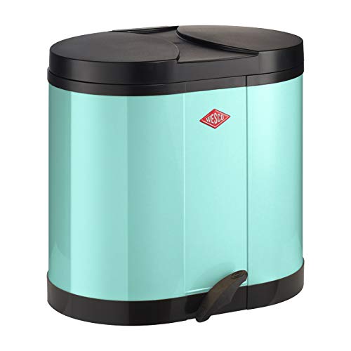 WESCO, Kitchen bin 170, Metallic, Mint, 2 x 15 L, 37.5 x 46.5 x 44.5 cm, 170611-51