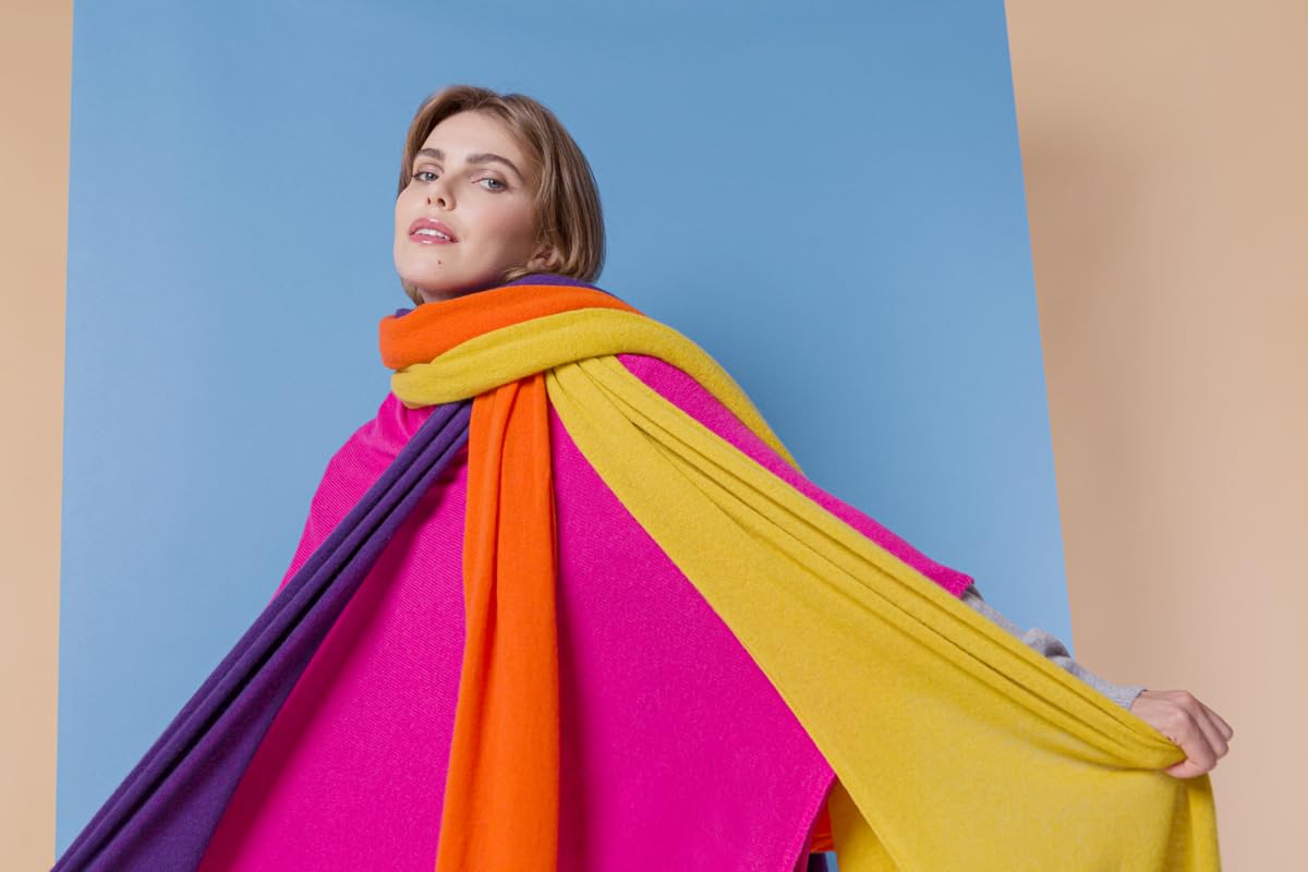 Dalle Piane Cashmere - Broad Scarf 100% cashmere - Made in Italy - Woman/Man, Color: Grey, One size