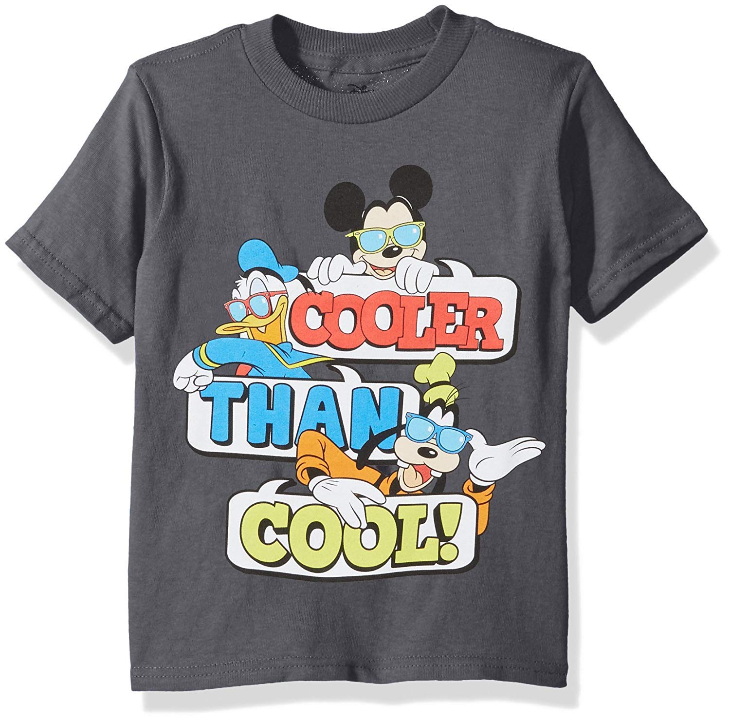 Disney baby boys Mickey Mouse Short Sleeve T-shirt T Shirt, Charcoal, 2T US