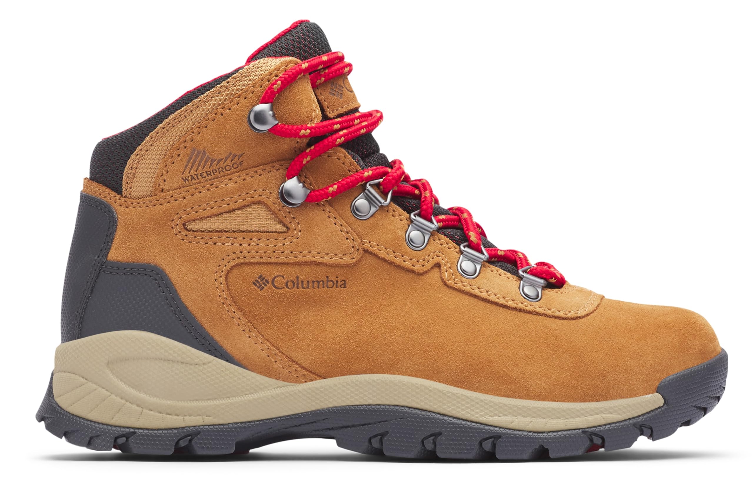 Columbia Women's Newton Ridge Plus Waterproof Amped, Elk/Mountain Red, 10 M US