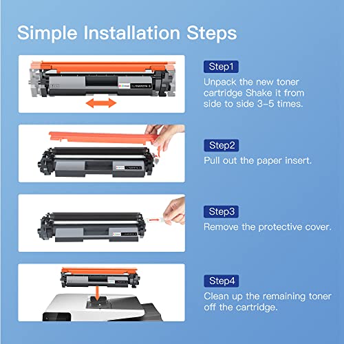 GPC Image Compatible Toner Cartridge Replacement for HP 17A CF217A Toner Compatible with Laserjet Pro M102w M130nw M130fw M130fn M102a M130a Pro MFP M130 M102 Series Printer (2 Black)