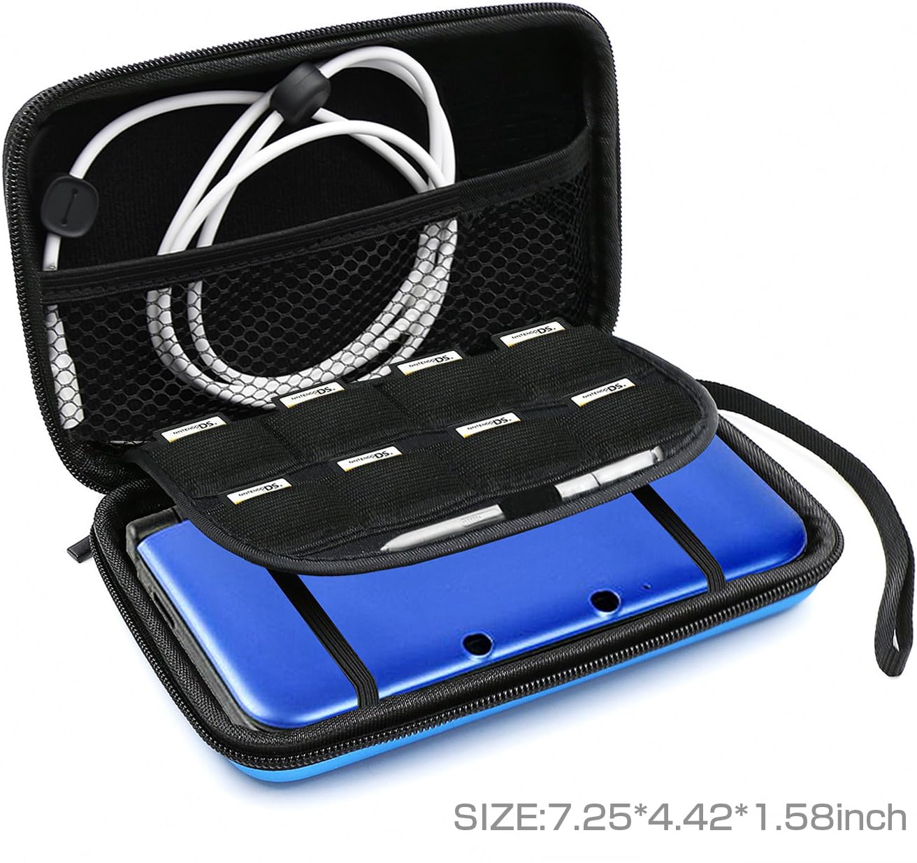 BEADY Carrying Case for Nintendo New 3DS XL, New 3DS LL, 3DS XL, 3DS LL Storage case Console Storage case Blue