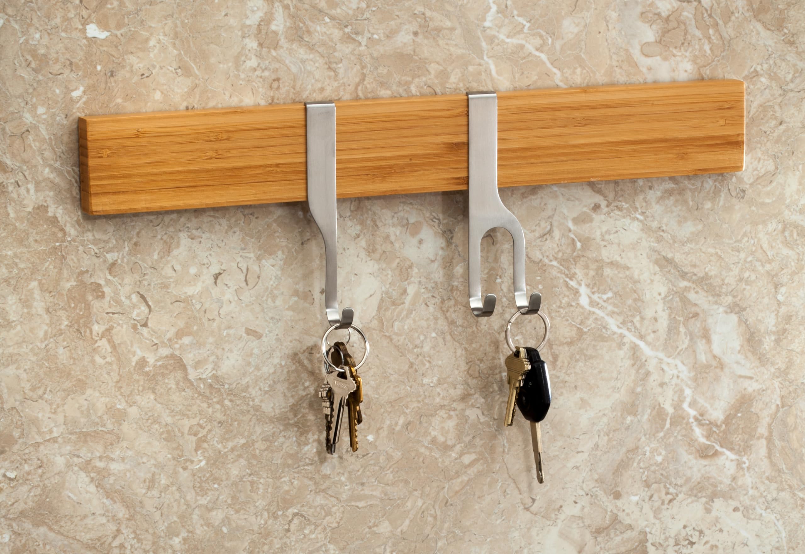 Mercer Culinary Single Hooks For Magnet Bar, Silver, 2 Pack