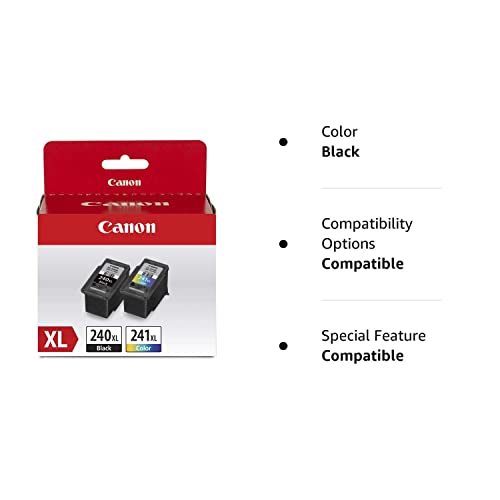 Canon PG-240 XL Black & CL-241 XL Color Ink Cartridge Value Pack for PIXMA Printers