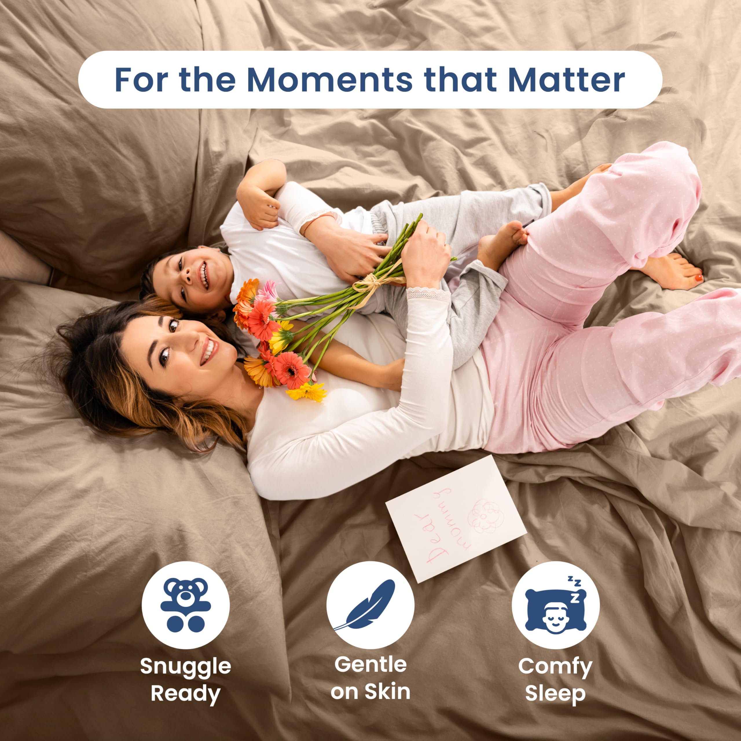 4 Piece Full Bed Sheets Set Full Bed Sheets – Light Weight, Soft Breathable Sheets Brushed Cotton Rich Blend Secure-Fit, Wrinkle Resistant, Durable, Easy Care Bed Sheets Comfy Sheets, Beige
