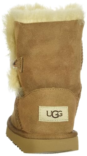 UGG Unisex-Child Bailey Button Ii Boot, Chestnut, 02