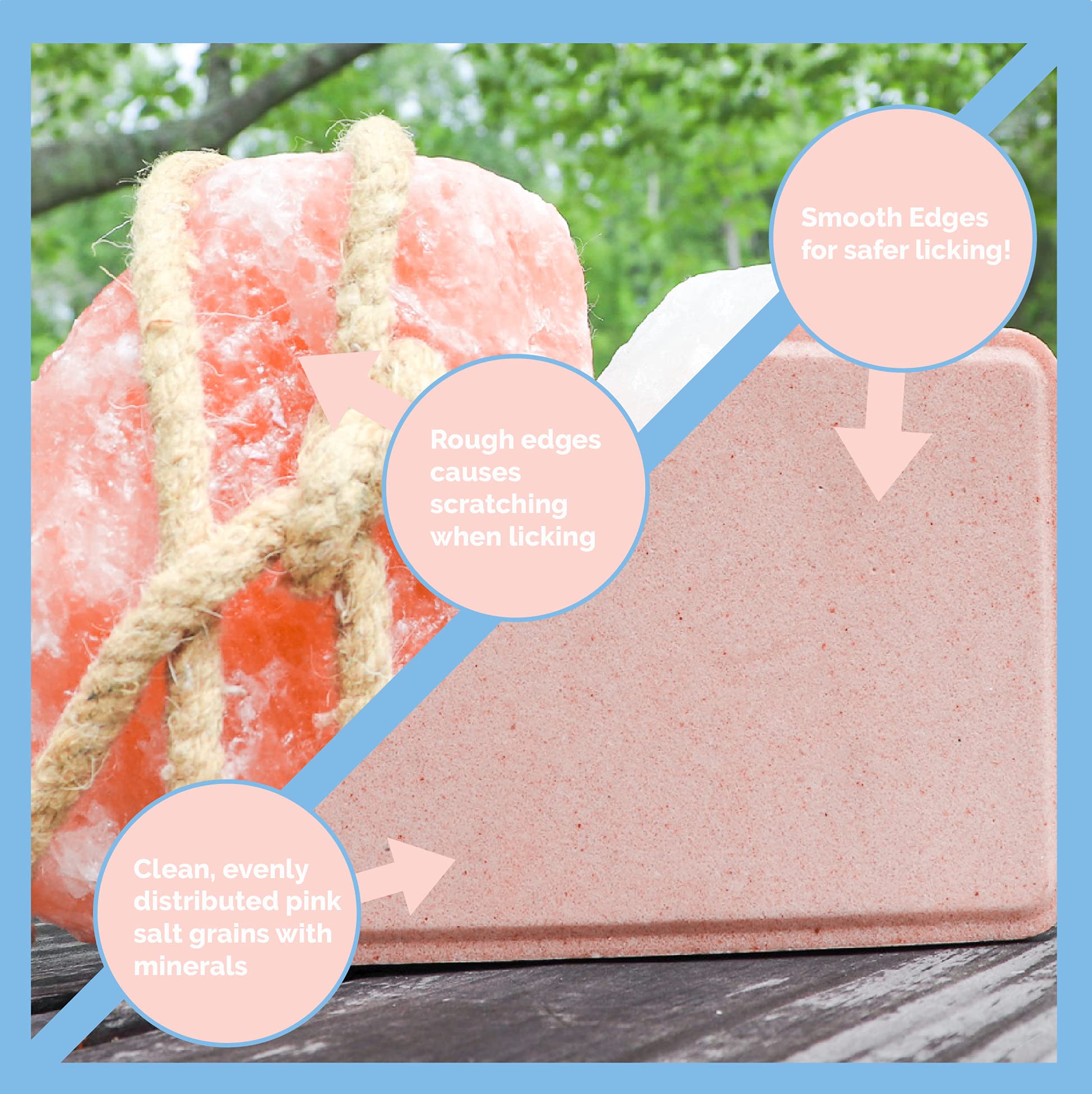 Himalayan Secrets® 5.5LB (2.5KG) Compressed Pink Himalayan Salt Lick | for Livestock and Wildlife Animals | 100% Pure & Natural Feed Salt Block | Natural Minerals and Trace Elements