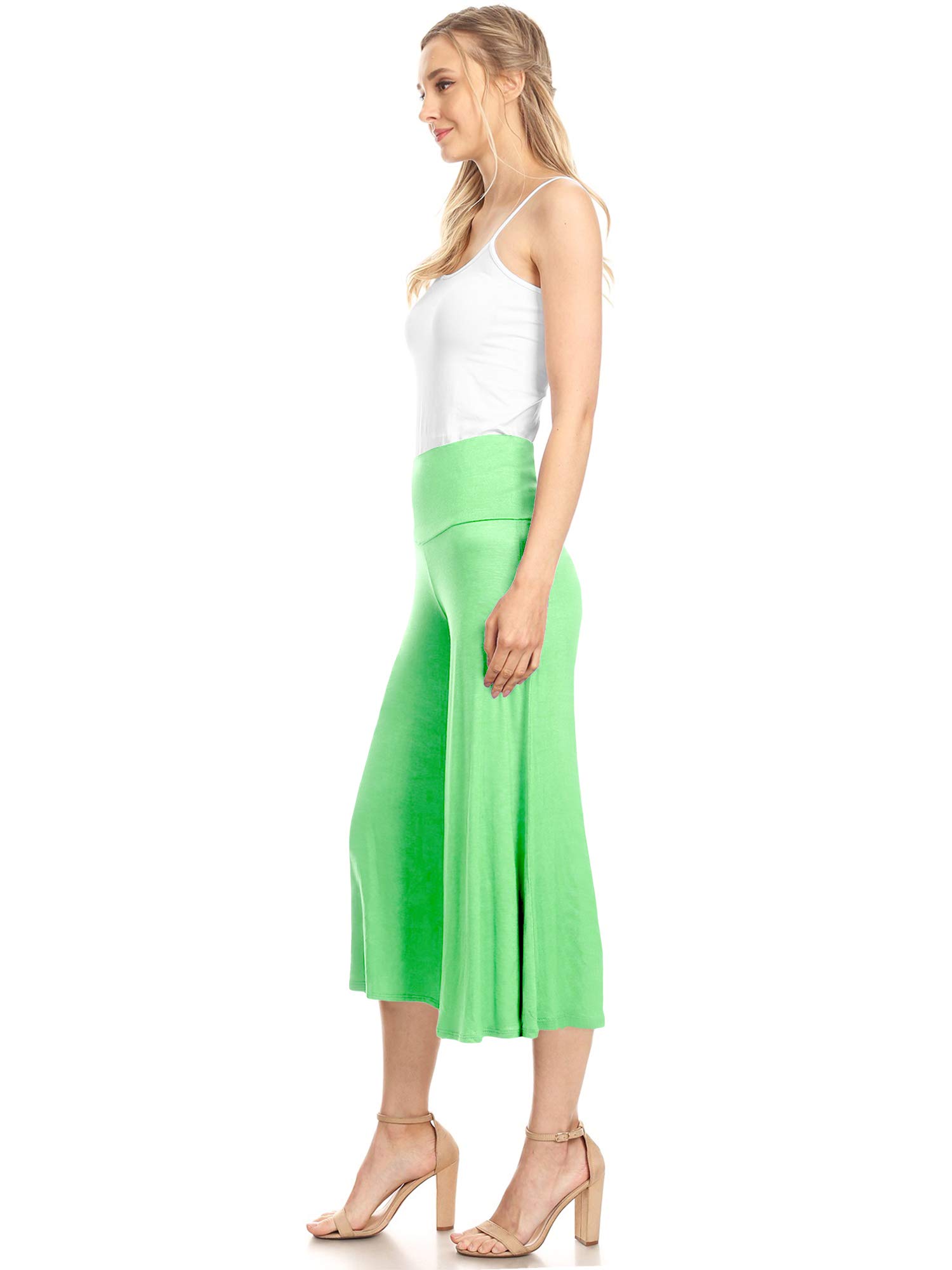MBJ WB876 Womens Knit Culottes Pants S Mint