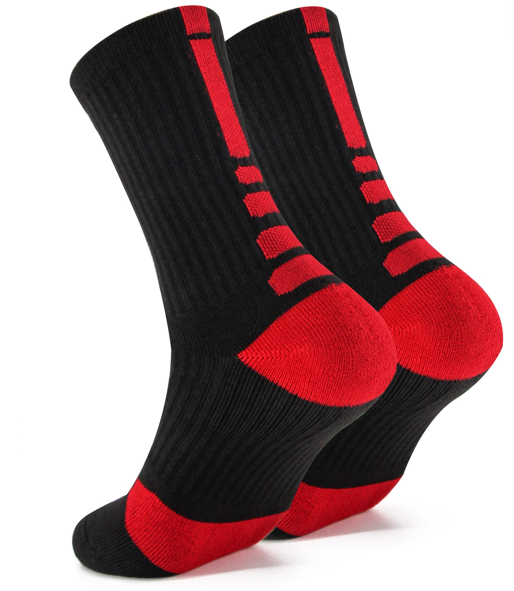 DILIBA Men's Elite Basketball Socks Cushion Athletic Crew Hiking Socks for Women's