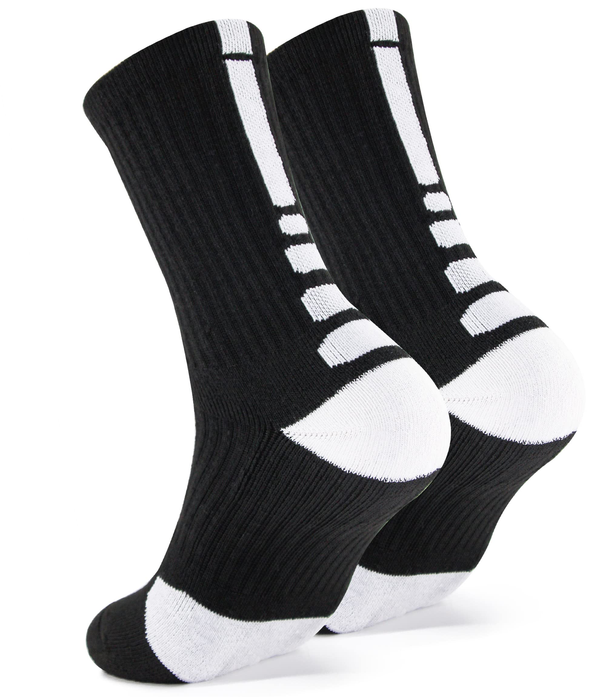 DILIBA Men's Elite Basketball Socks Cushion Athletic Crew Hiking Socks for Women's