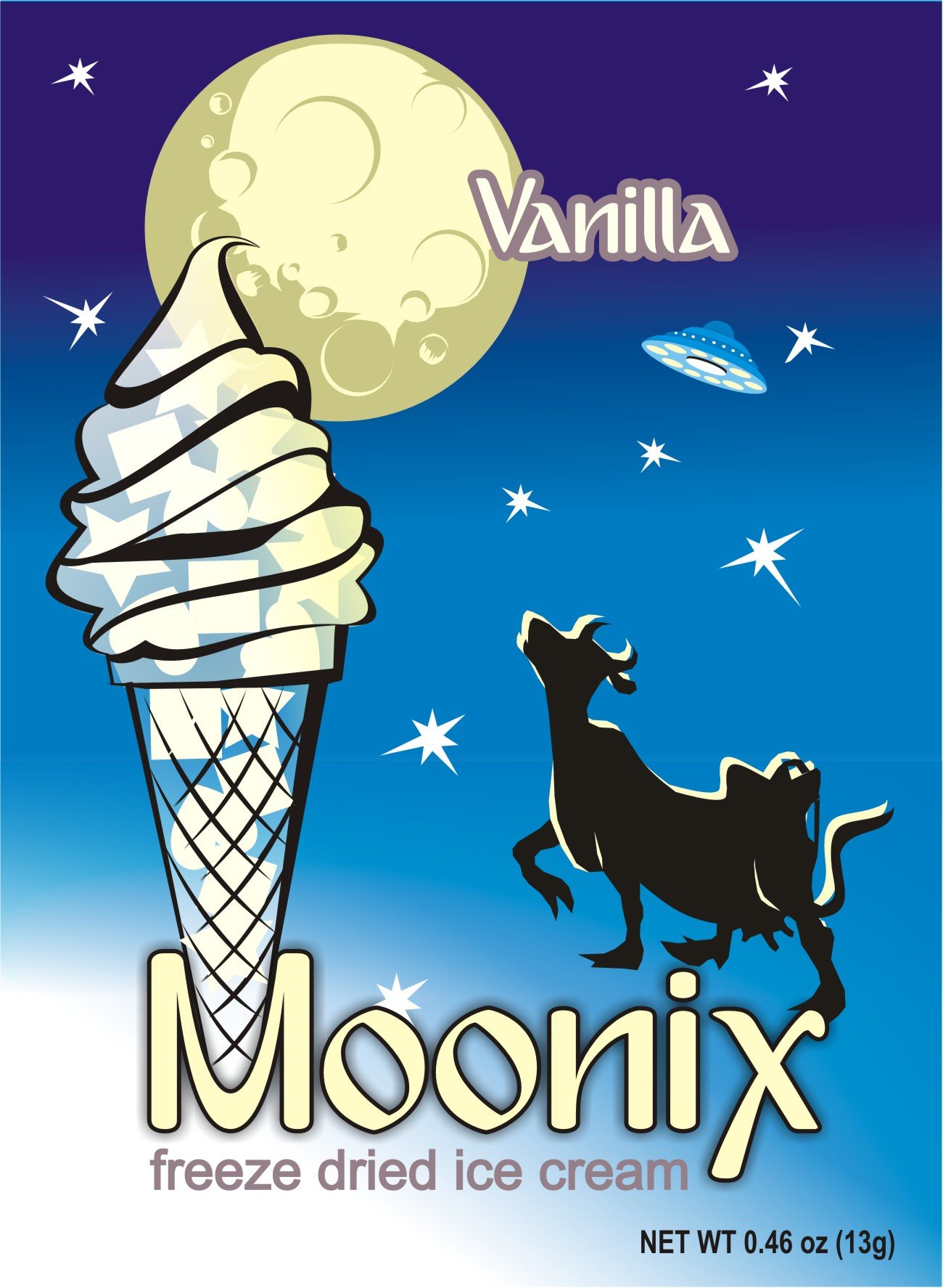 Moonix Freeze Dried Ice Cream. 5ct (Vanilla)