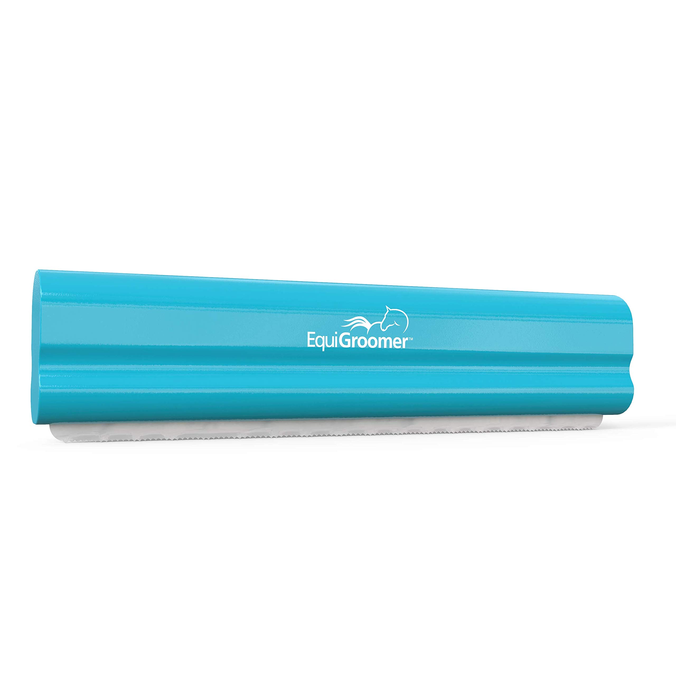 EquiGroomer Deshedding Brush, 8-Inch for Horses and Large Pets, Turquoise, Removes Loose Dirt, Hair, and Fur, Professional Undercoat Grooming Tool