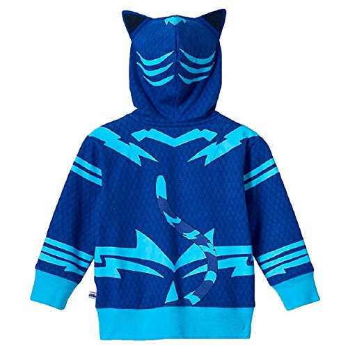 PJMASKS Little Boys' Toddler Catboy Hoodie, Blue, 3T