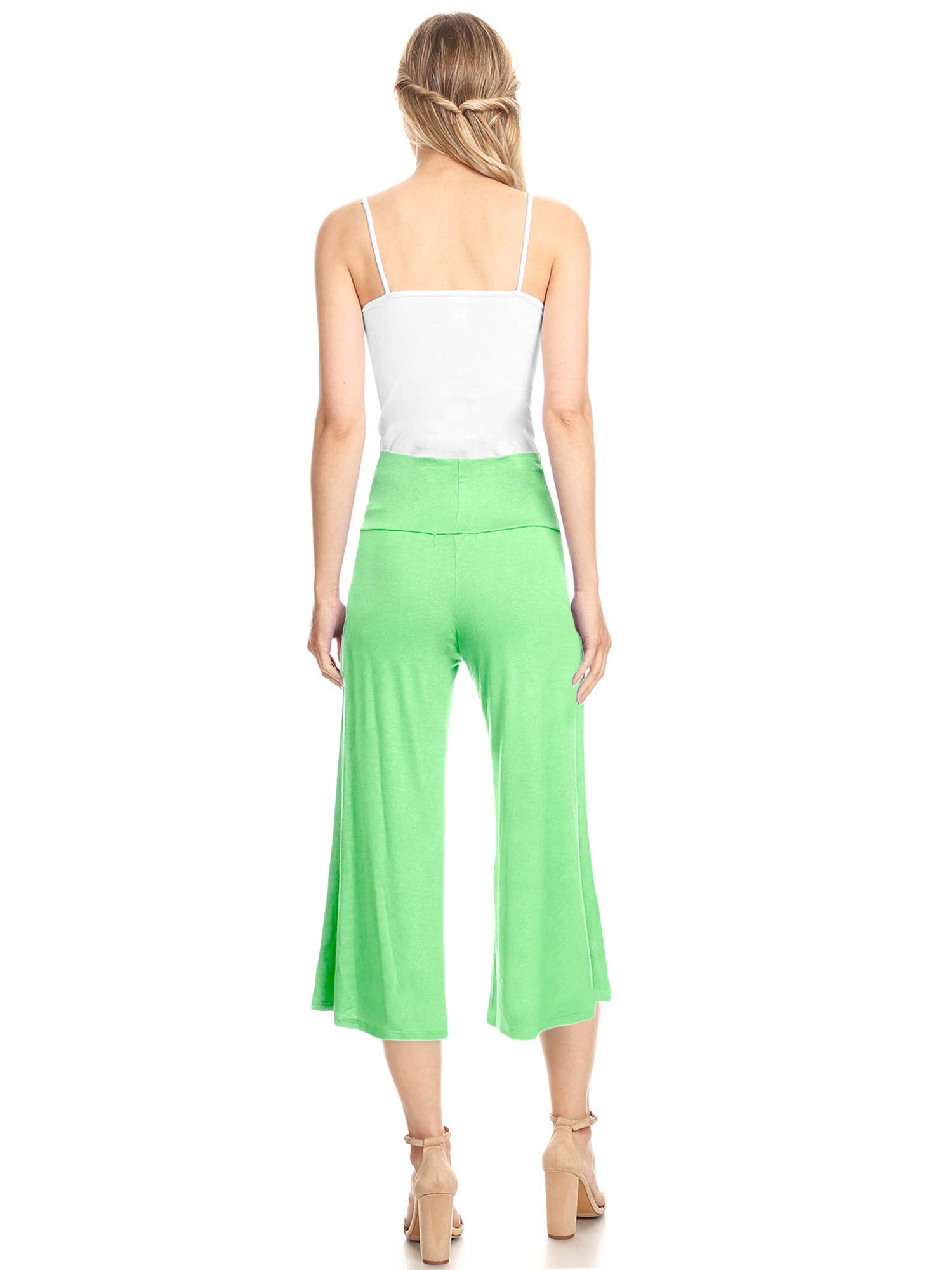 MBJ WB876 Womens Knit Culottes Pants S Mint