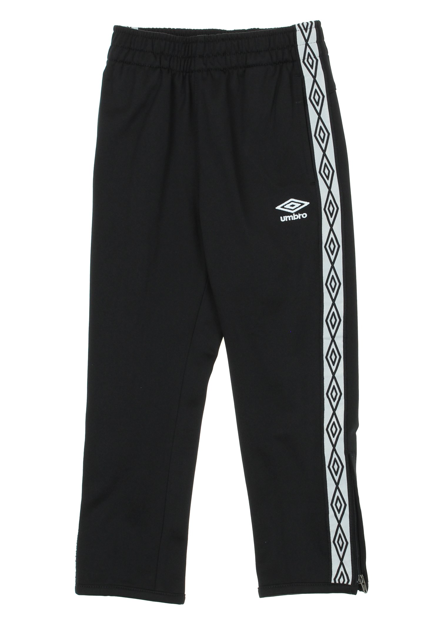 Umbro Boys Double Diamond Tracks Set, Black/White, Size 7