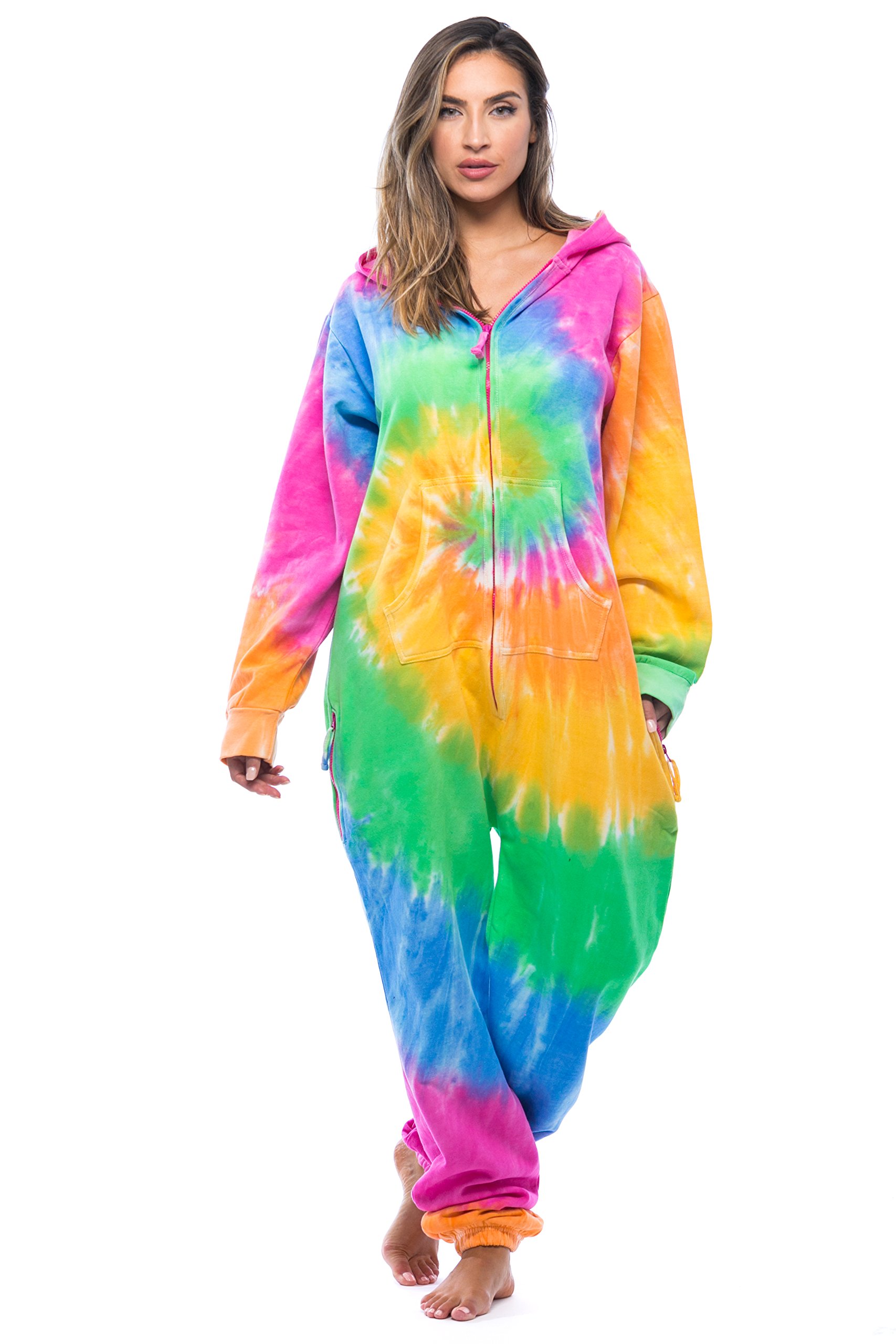 #followme Adult Onesie Pajamas Jumpsuit 6439-NEW-MULTI-XXL