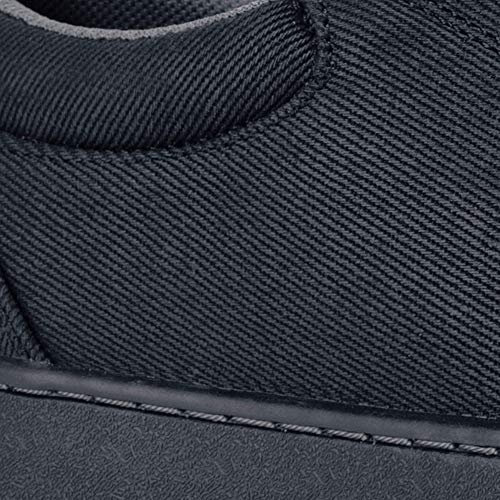 MOZO Grind Men’s Slip Resistant, Canvas Work Sneakers, Black, 11.5
