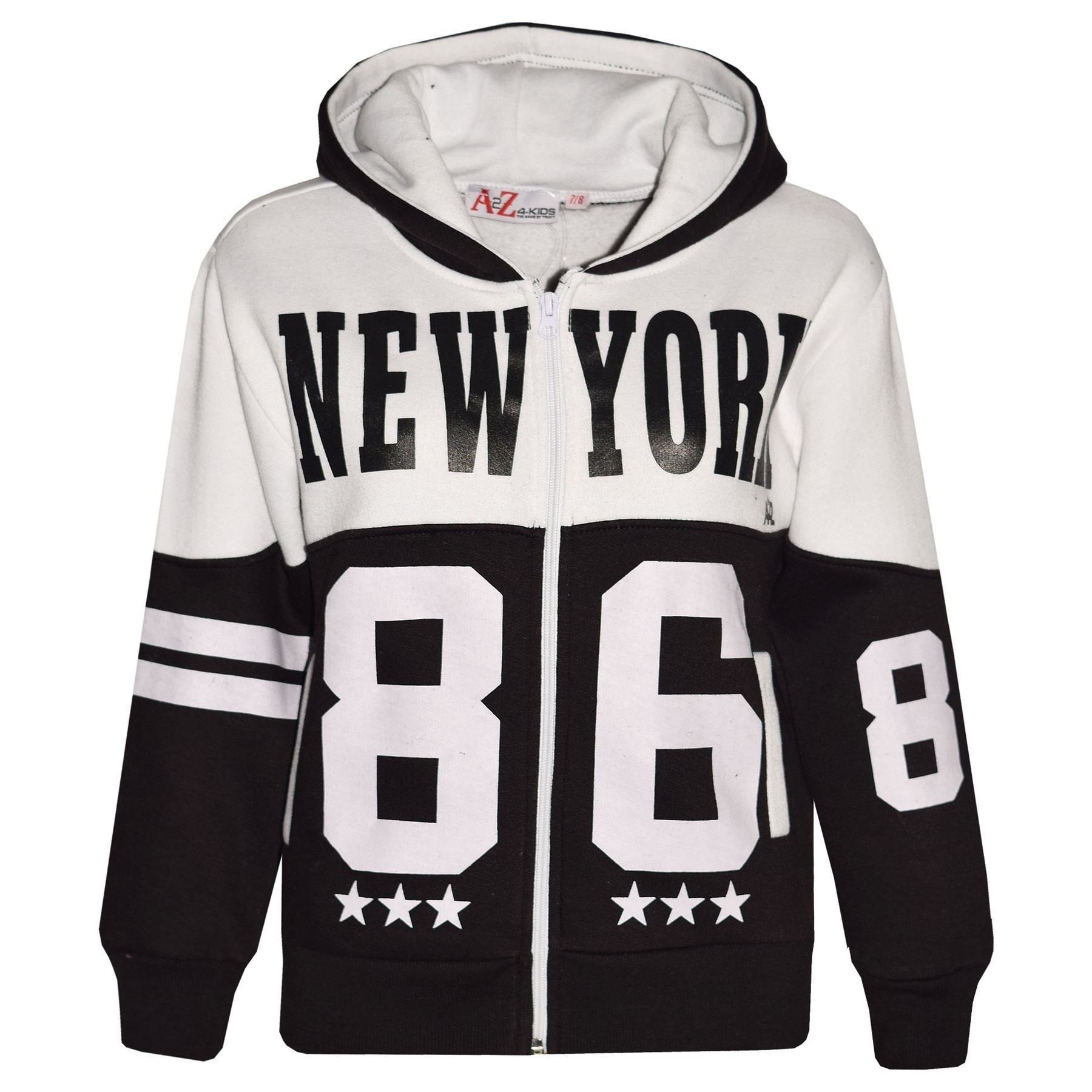 Kids Tracksuit Boys Girls Designer's New York 86 Print Jogging Suit 7-13 Years