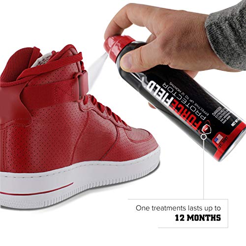 Forcefield Unisex-Adult Waterproof and Stain Resistant Protectant Spray for Shoes, Clothes and Hats, Black, 6-Ounce Bottle