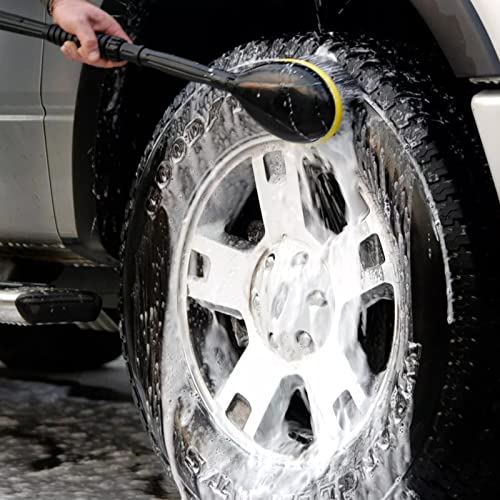 Kärcher - Universal Rotating Wash Brush Attachment - For Gas & Electric Power Pressure Washers - 4000 PSI - Quick-Connect,Black