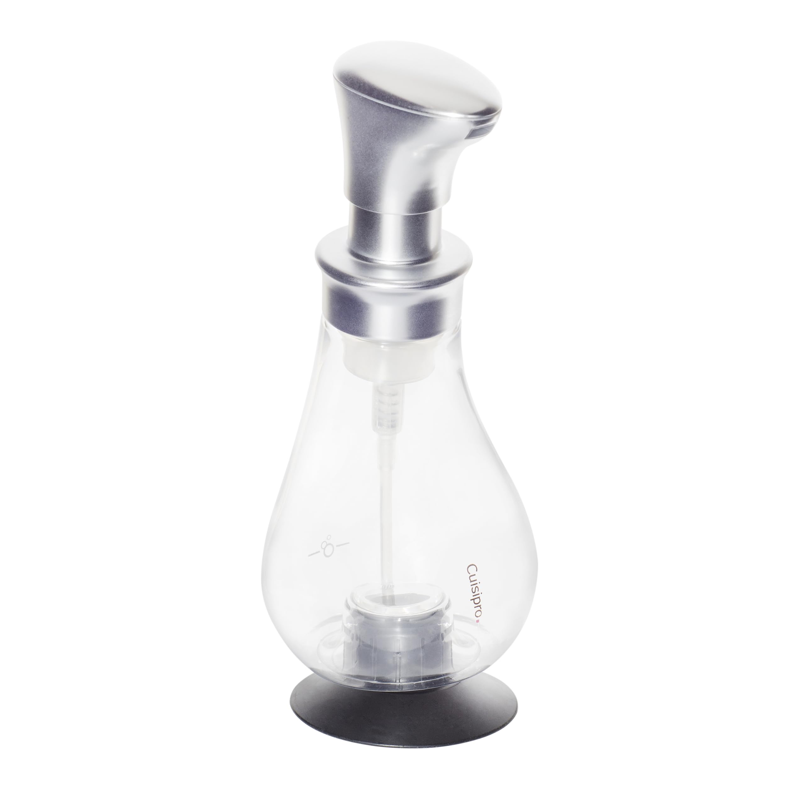 KitchenGrips Cuisipro 13 Ounce Foam Pump Soap Dispenser, Silver