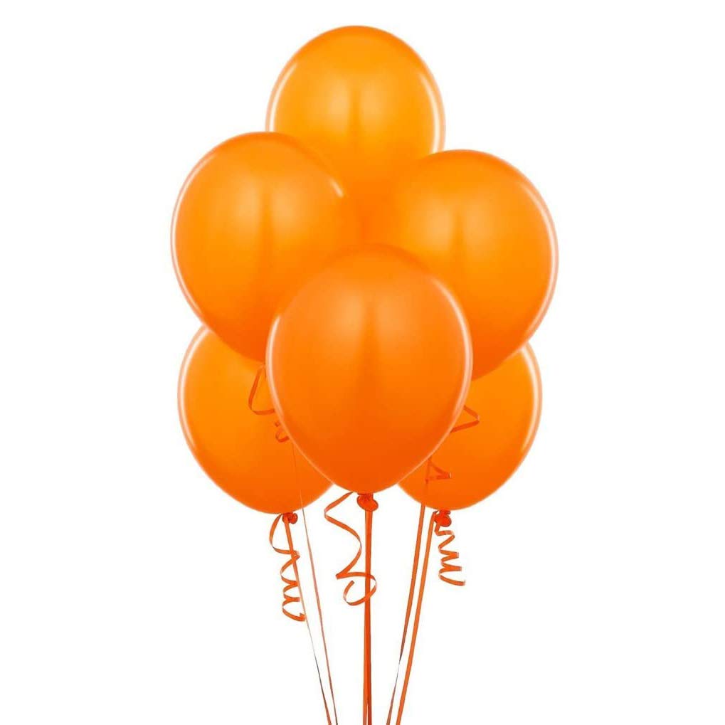 Harry Zone 72 pcs Orange Thick Latex 12" Balloons for Decoration